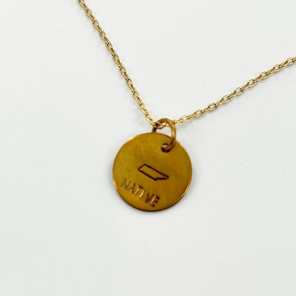unbranded | Jewelry | Gold Tennessee Native Metal State Hand Stamp ...